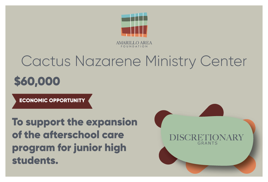 Amarillo Area Foundation Announces the First Discretionary Grant Cycle ...