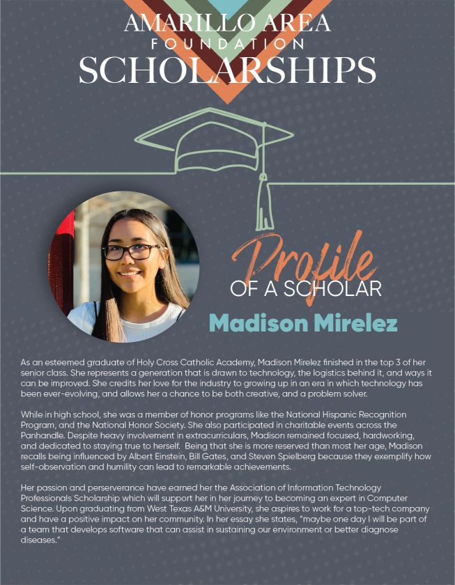 Profile of a Scholar: Madison Mirelez - Amarillo Area Foundation